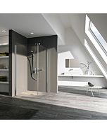 Kermi Pega Fünfeck-Duschkabine PEF5310018VZK 100x100x185cm, silber ...