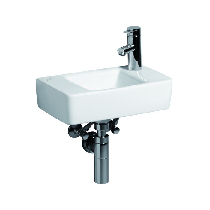 Geberit Renova Plan Handwaschbecken 272142600 40x25cm, weiss m. KeraTect, m Hahnloch, o. Überl.