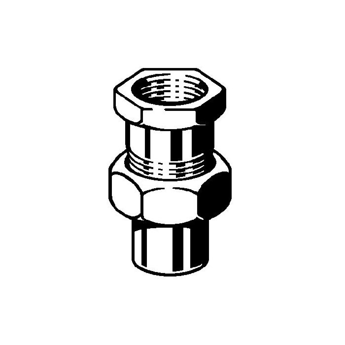 Viega Rohrverschraubung 22 mm x 3/4" Rp, konisch, Rotguss/Messing