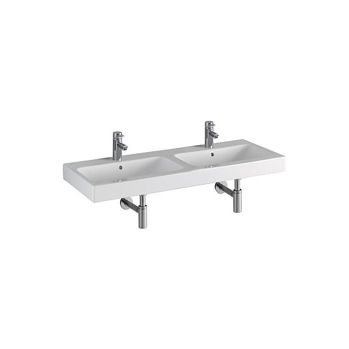 Geberit iCon double vasque 124120000 120 x 48,5 cm, blanc, avec trou ...