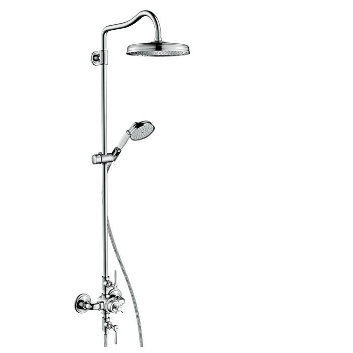 hansgrohe Axor Montreux Showerpipe 16572000 chrom, mit Thermostat, 1jet ...