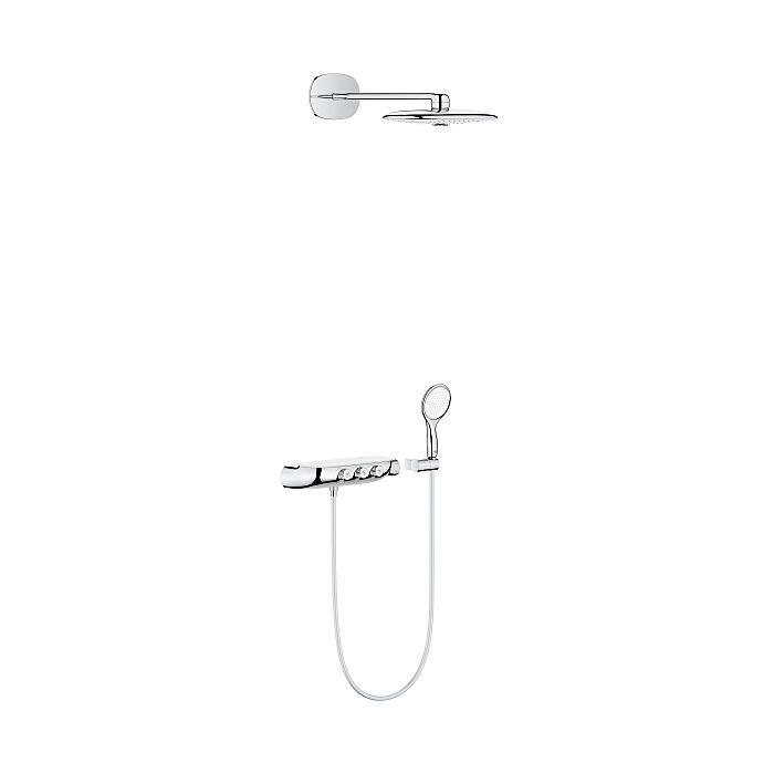 Grohe SmartControl 360 Duo shower system 26443000 chrome, exposed ...