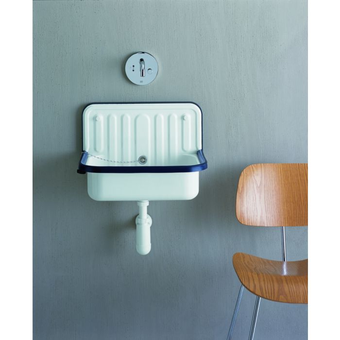 Alape bucket sink AG.STAHLFORM510Ü 1200000000 51 x 36 cm, white, with ...