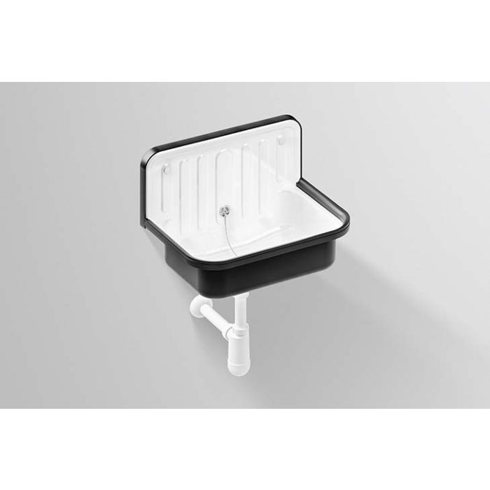 Alape sink 1205000180 510 x 365 x 330 mm, matt black/white glossy ...