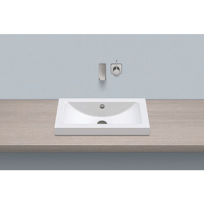 Alape Aufsatzwaschtisch AB.R585.1 3205000000 58,5 x 34,7 cm, weiss ...