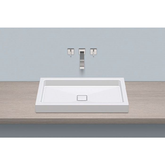 Alape Aufsatzwaschtisch 3208000000 AB.RE700.4, 70 x 39,8 cm, weiss ...
