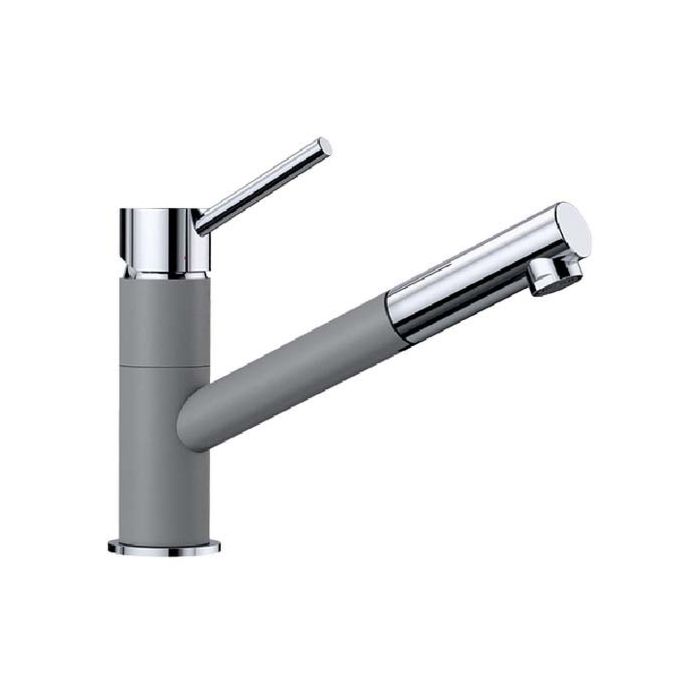 Blanco kitchen faucet 525039 extendable, SILGRANIT look alumetallic