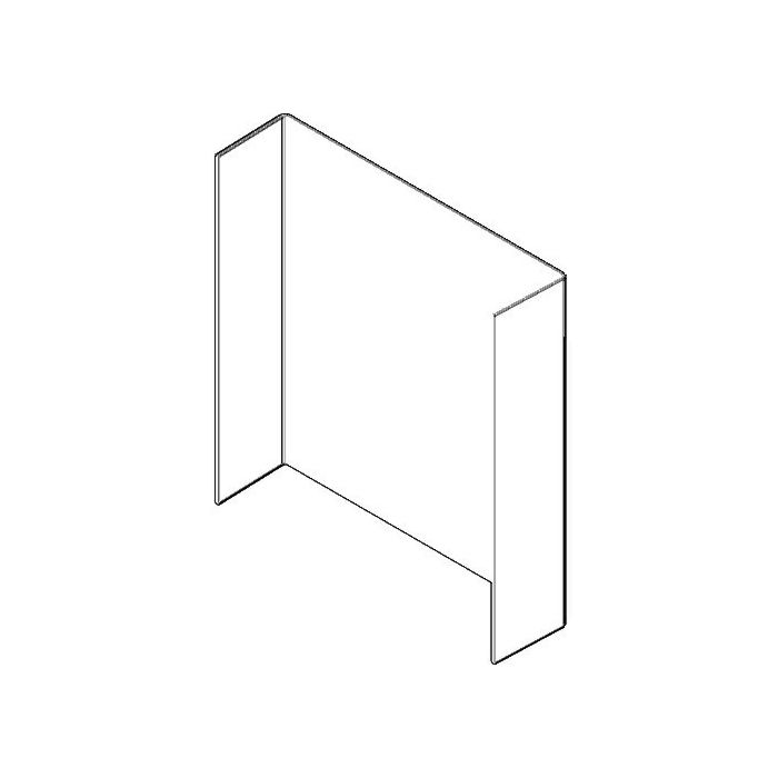 Dornbracht sheet metal cover 091101117-85 polished stainless steel