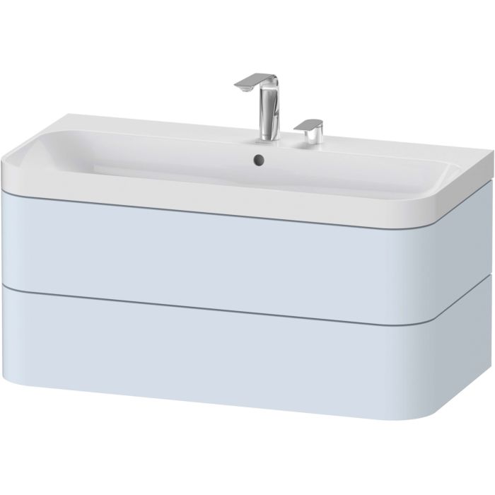 Duravit Happy D.2 Plus Möbelwaschtisch HP4348E9797 97,5 x 49 cm, 2 ...