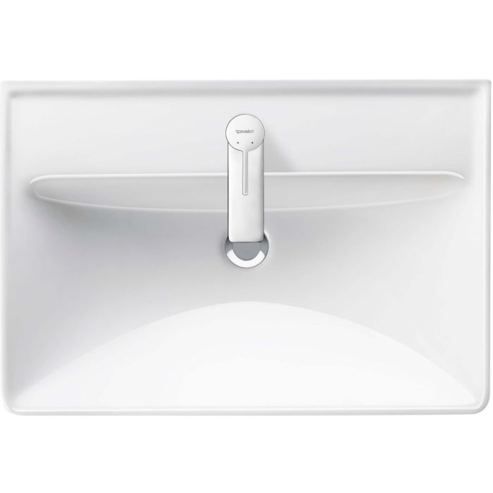 Duravit D-Neo washbasin 2366650000 65 x 44 cm, with tap hole, overflow ...