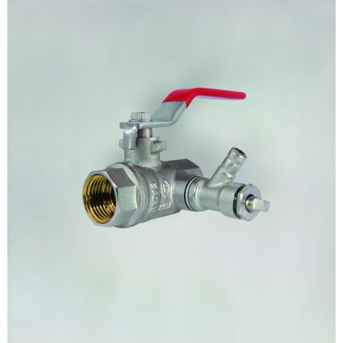 Fukana Kugelhahn 3/4" 53392-R IG(Rp) / IG(Rp) 3/4", mit Entleerung, Stahlhabel