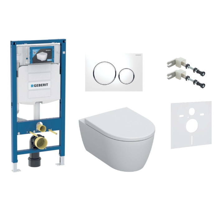 Geberit iCon WC Komplettsett, mit Duofix Sigma WC-Element, Sigma 20 ...