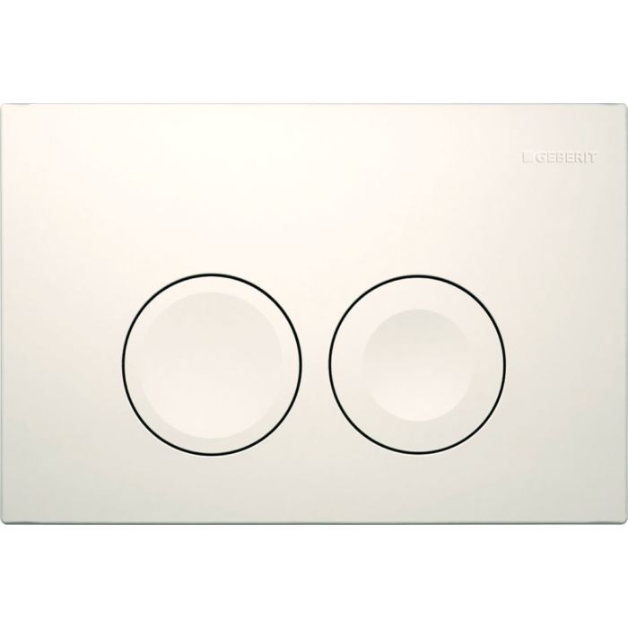 Geberit Delta 25 Betätigungsplatte 115125115 weiß-alpin, für 2-Mengen ...