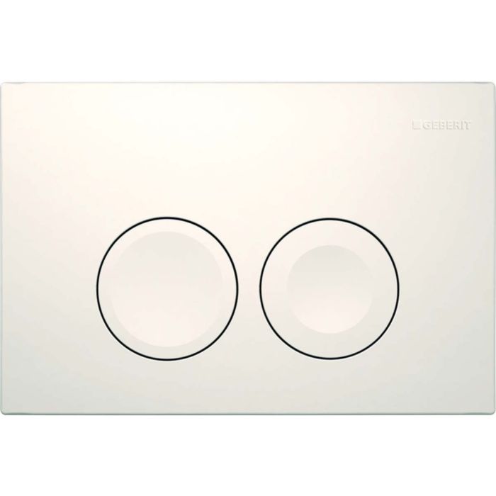 Geberit Delta 25 Betätigungsplatte 115125115 weiß-alpin, für 2-Mengen ...