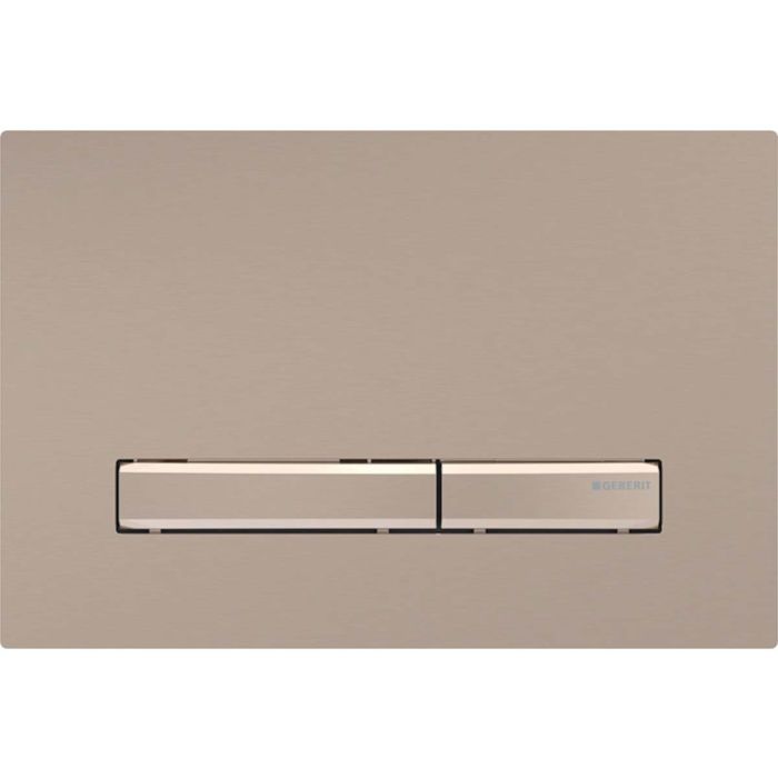 Geberit Sigma flush plate 115670QB2 cover plate brushed red gold, plate ...