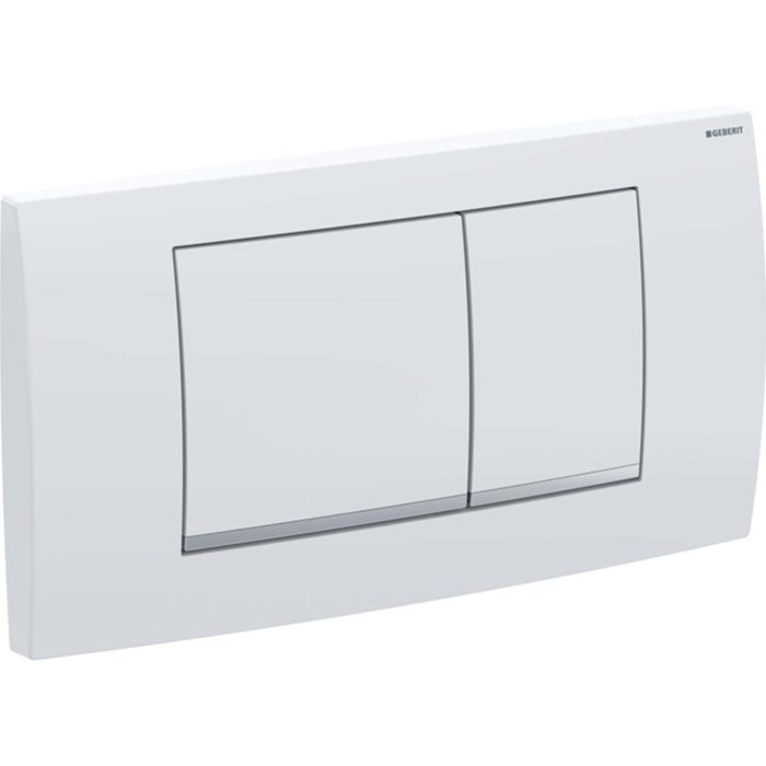Geberit Twinline flush plate 115899JQ1 matt chrome painted, easy-to ...