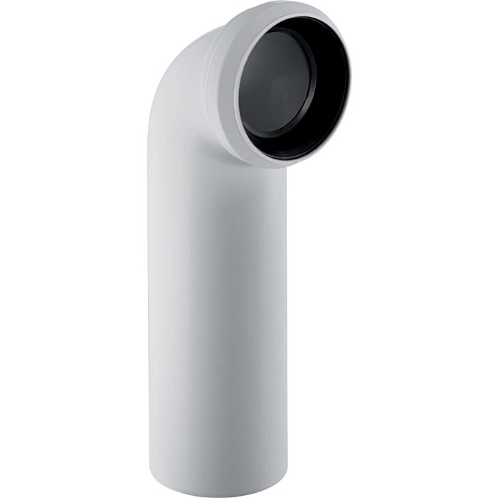 Geberit WC-Ablaufbogen 152610111 PP, Abgang waagerecht, 90°, 110 mm, weiß