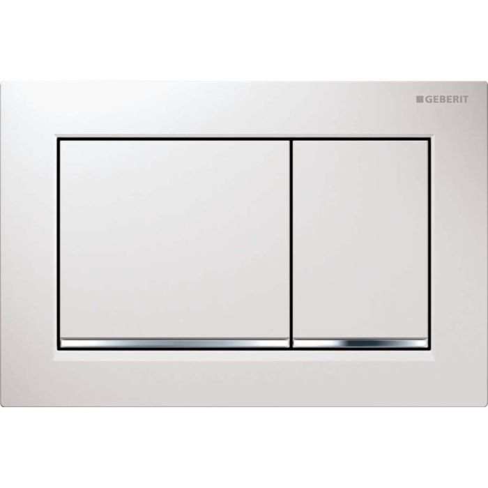 Geberit cover plate Omega 30 115080KJ1 white - chrome-plated - white ...