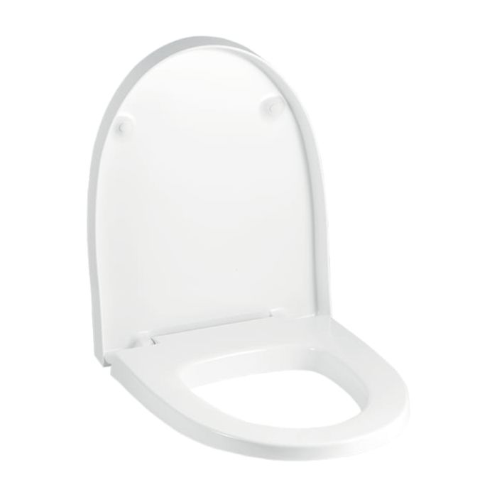 Geberit Flow WC Sitz 575950000 weiss, Scharniere Edelstahl, mit ...