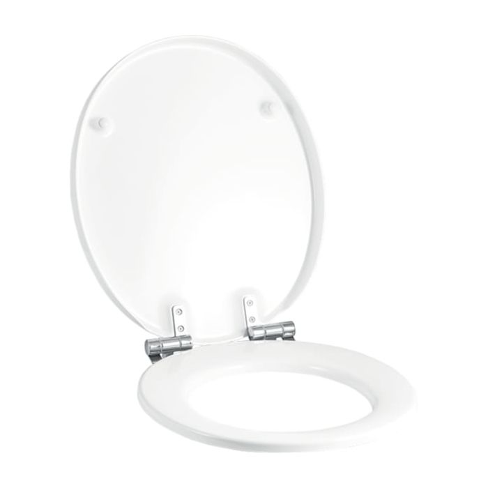 Geberit WC-Sitz 575200000 weiß, Scharniere Edelstahl, mit Deckel