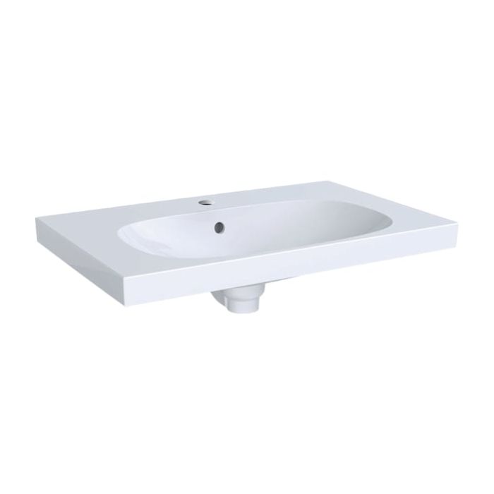 Geberit Acanto Waschtisch 500622012 75 x 48,2 cm, mit Ablagefläche, mit ...