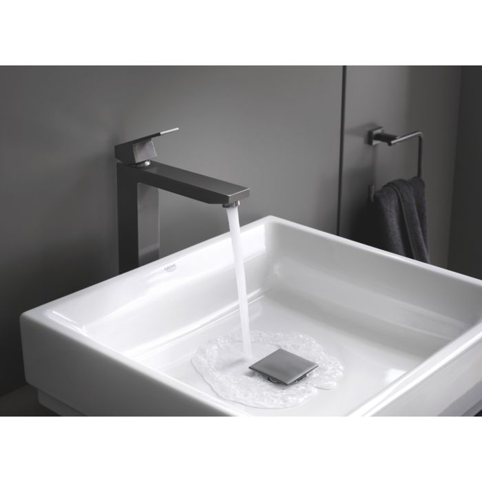 Grohe Eurocube Waschtischarmatur 23406AL0 hard graphite gebürstet, XL ...