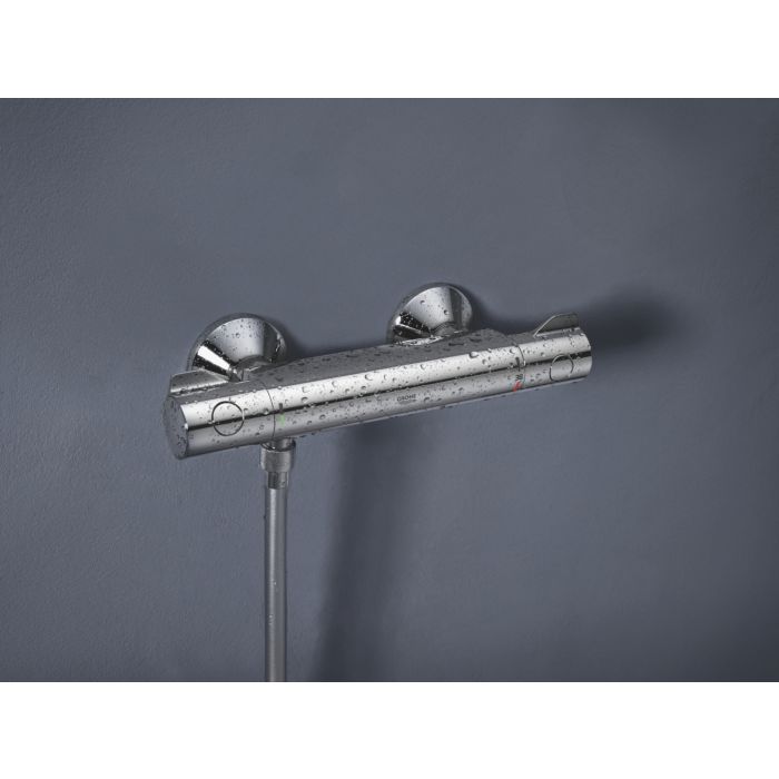 Grohe Grohtherm 800 shower mixer 34558000 thermostatic, chrome, wall ...