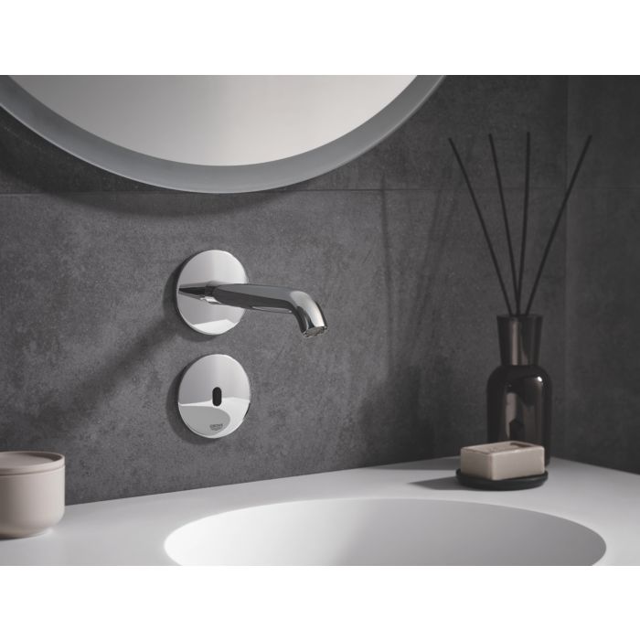 Grohe Essence E wall-mounted basin mixer 36447000 chrome, infrared wall ...
