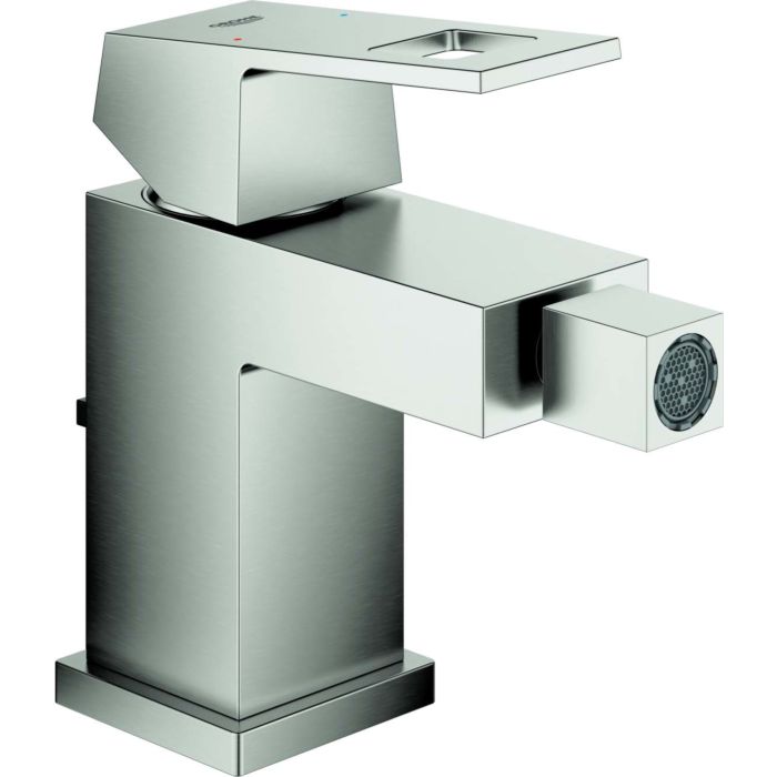 Grohe Eurocube fitting 23138DC0 supersteel, with waste set, with ...