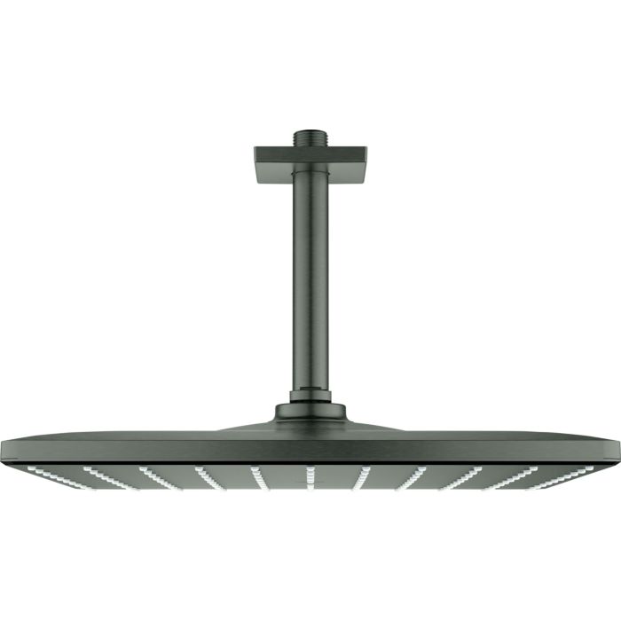 Grohe Rainshower overhead shower set 26566AL0 brushed hard graphite ...