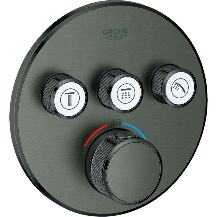 Grohe Grohtherm Smartcontrol Grohe set 29121AL0 brushed hard graphite ...