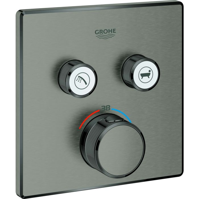 Grohe Grohtherm Smartcontrol Fertigmontageset 29124AL0 hard graphite ...