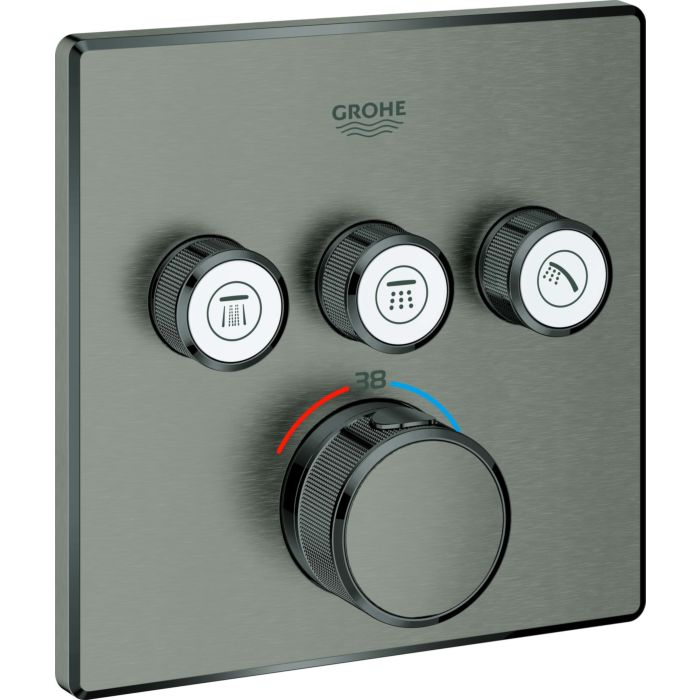 Grohe Grohtherm Smartcontrol Fertigmontageset 29126AL0 hard graphite ...