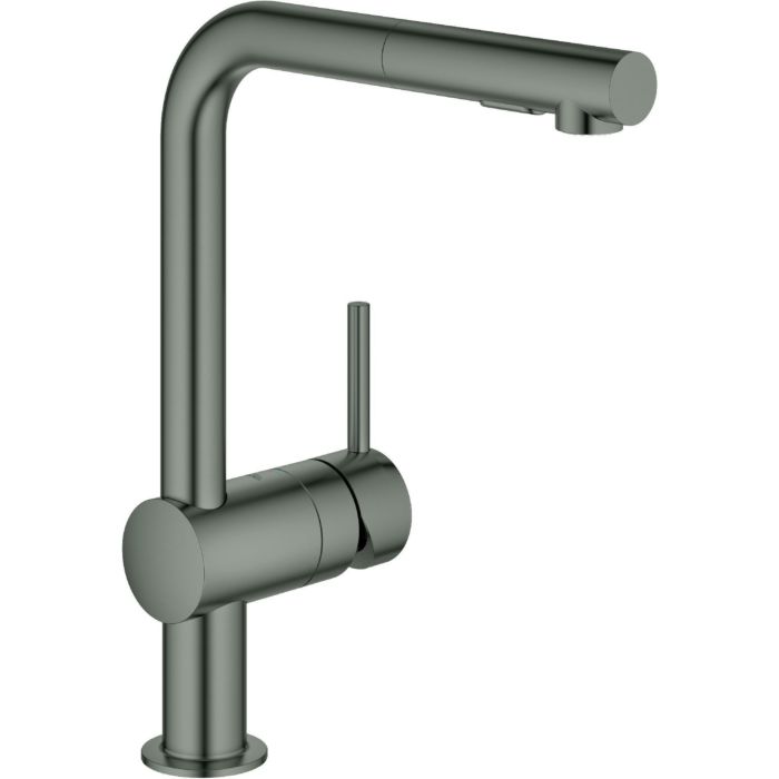 Grohe Minta single-lever sink mixer 30274AL0 brushed hard graphite ...