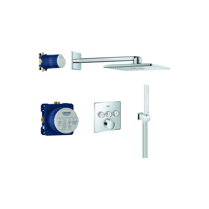 Grohe SmartControl Duschsystem Unterputz 34712000 chrom, mit 3 ...
