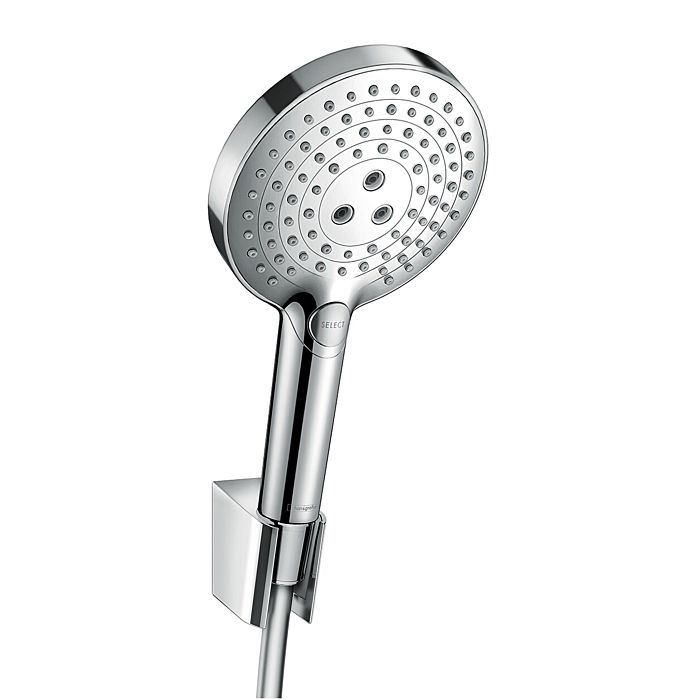 hansgrohe Raindance Select S120 bath set 26701000 chrome, shower holder ...