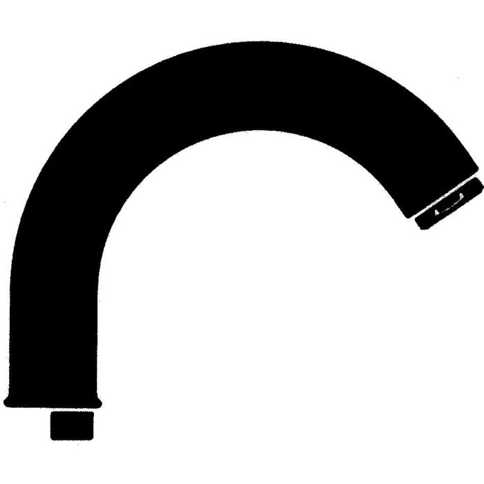 hansgrohe Auslauf für 2-Griff WT-Armatur chrom 95030000