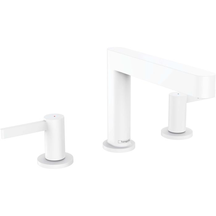 hansgrohe Finoris 110 3-hole basin mixer 76033700 with push-open waste ...