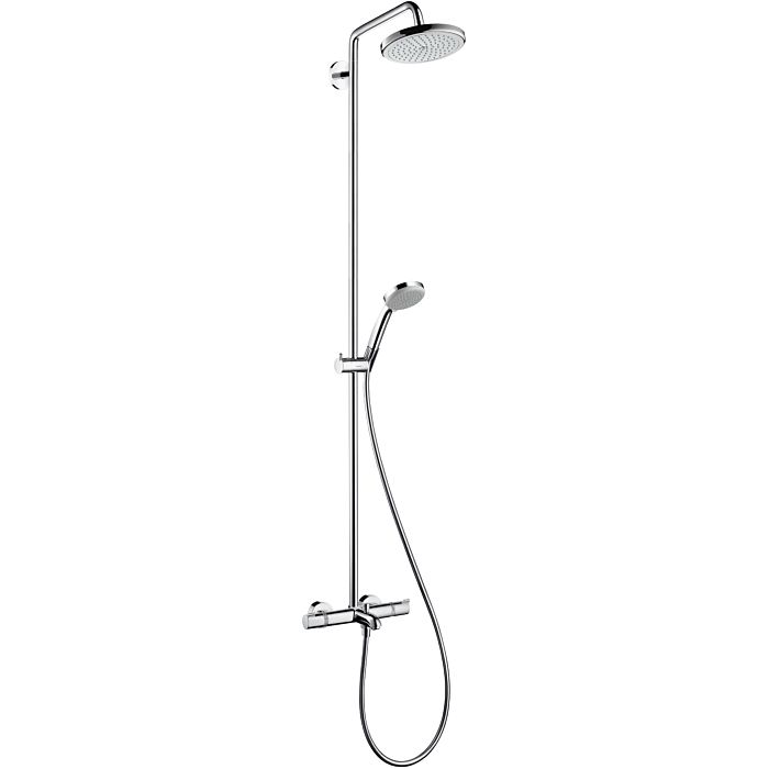 hansgrohe Showerpipe 27223000 Croma 220 Brausearm 400 mm schwenkbar ...