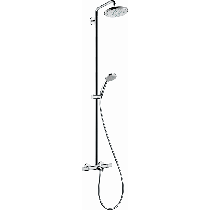 hansgrohe Showerpipe 27223000 Croma 220 Brausearm 400 mm schwenkbar ...