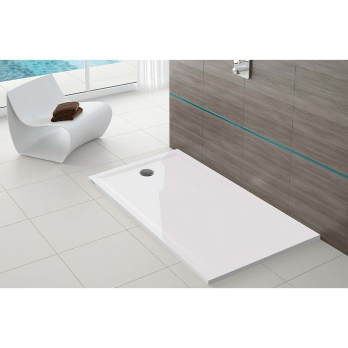 Hoesch Muna S Mineralguss-Duschwanne 4271.013 150 x 100 x 3 cm, weiß ...