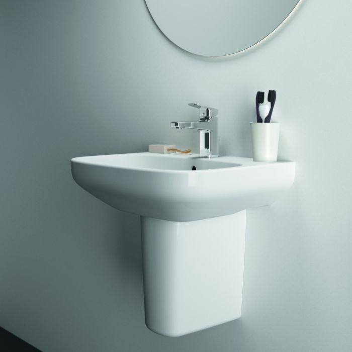 Ideal Standard i.life A washbasin T451101 with tap hole, with overflow ...