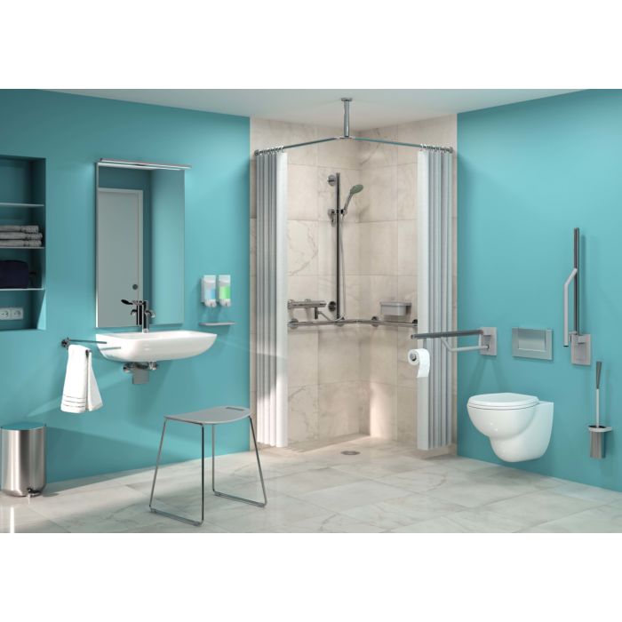 Ideal Standard Idealrain Handbrause B9402AA chrom, 1-Funktions-Handbrause M1, Ø 10 cm