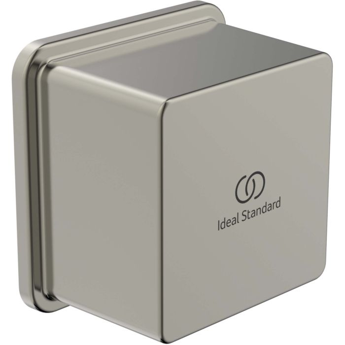 Ideal Standard Idealrain wall elbow BC772GN UP, square, made of metal, Silver Storm