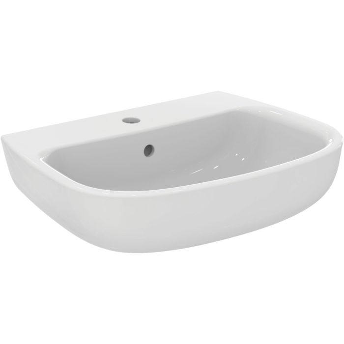 Ideal Standard Connect E washbasin T366001 with tap hole and overflow ...