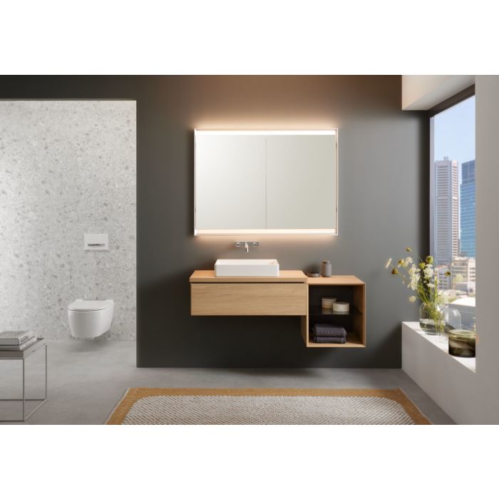 Geberit One mirror cabinet 505804001 105 x 90 x 15 cm, anodised ...