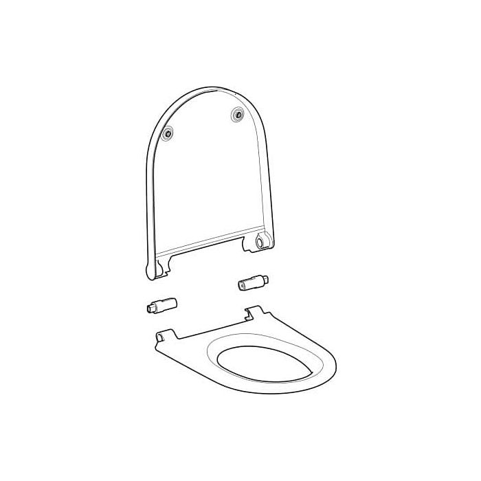 Geberit WC-Sitz 243650JT1 Geberit AquaClean Sela, weiß matt