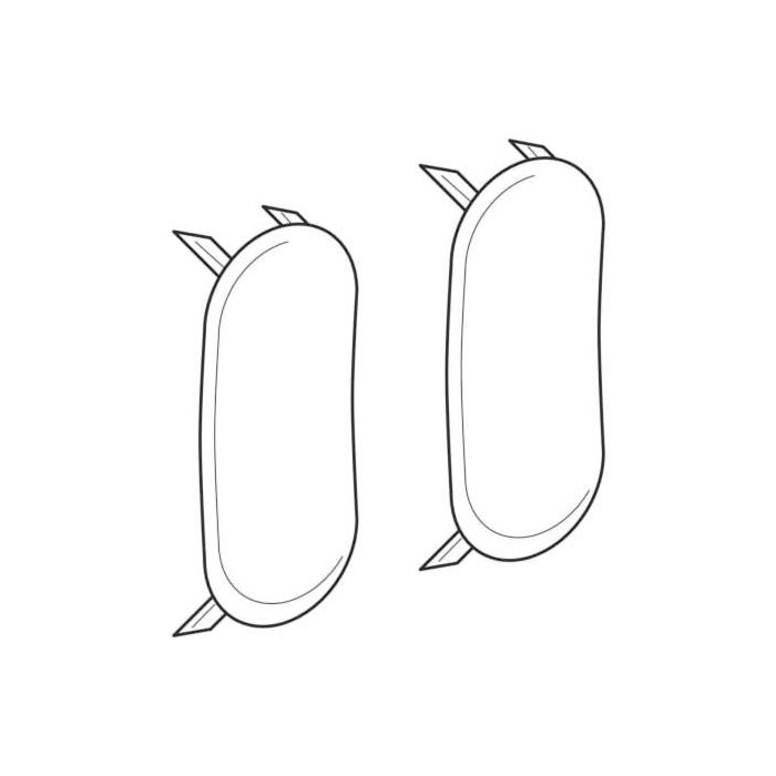 Geberit set of cover caps for wall-hung WC/bidet 597359000, fastening ...