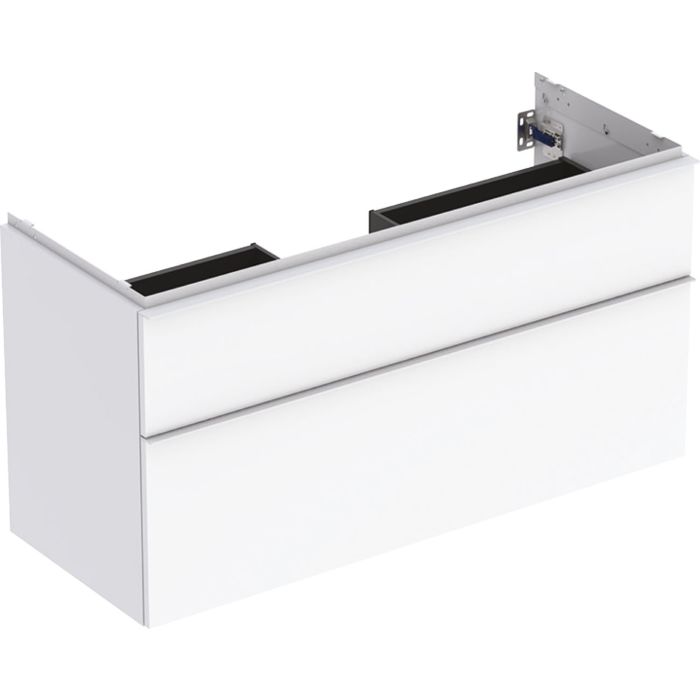 Geberit iCon vanity unit 502306011 118.4x61.5x47.6cm, 2 drawers, white ...