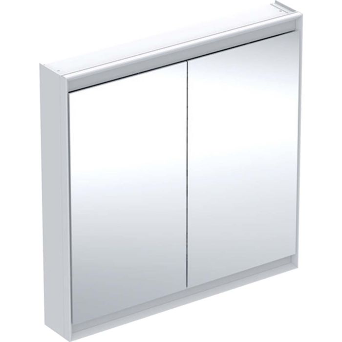 Geberit One mirror cabinet 505813002 90 x 90 x 15cm, white/aluminium ...